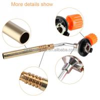 China Free Rotation Portable 12cm Gas Heating Torch Flame Gas Torch for sale