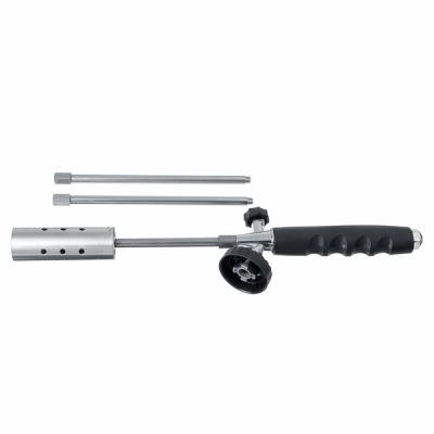 China Single Double Switch Butane Flame Gun Stainless Steel With Nylon Handle for sale