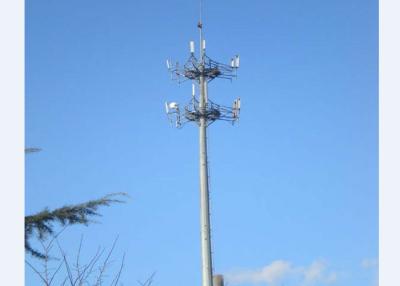 China High Wind Speed  Monopole Telecom Tower CE  AWS  SGS Certificated for sale