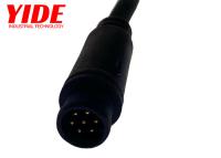 China YIDE 7 Pin M8 Waterproof Electric Bike Cable Connector IP67 48V 2A for E Bike E Scooter LED Lighting for sale