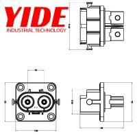 China Waterproof Motorcycle 2 Pin Connector IP68 250A 1000V High Power for sale