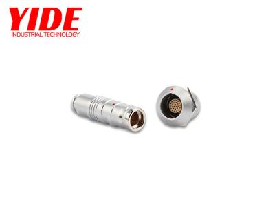 China IP67 Push Pull Aviation Connector 2 to 32 Pin Flange Mount 300V for sale