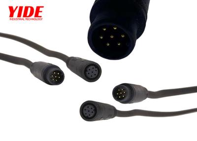 China YIDE M8 6PIN Female Ebike Battery Connector IP67 Low Resistance 48V 2A for sale