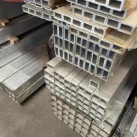 China 7046 Aluminum Square Tube Mill Finished / Anodized Rectangular Aluminum Pipe for sale