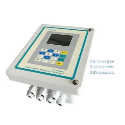 China 0.5% accuracy dual channel clamp on ultrasonic flowmeter high quality for sale