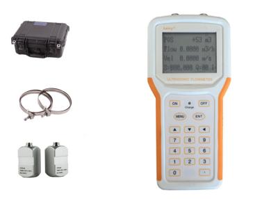 China Ultrasonic Handheld Water Flow Meter ABS Housing Data Logger Function for sale