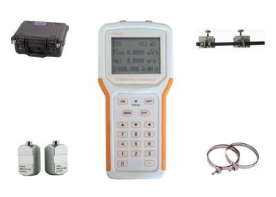 China Rechargeable Ultrasonic Liquid Flow Meter Handheld Type Non Invasive Transducer for sale