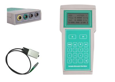 China Handheld Non Contact Ultrasonic Flow Meter With Data Logger RS232 Pulse Output for sale