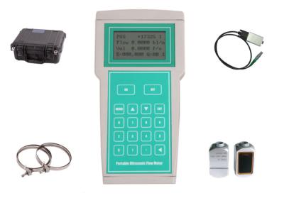China High Accuracy Handheld Ultrasonic Flow Meter , Ultrasonic Fluid Flow Meter for sale