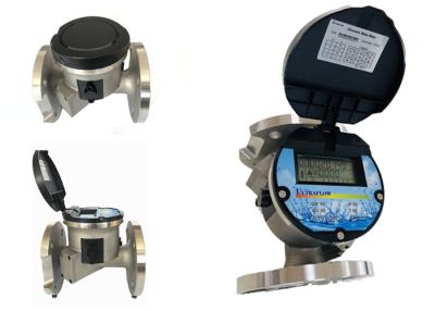 China 1.6Mpa Ultrasonic Flow Meter Sensor / High Turndown Ratio Digital Water Flow Meter for sale