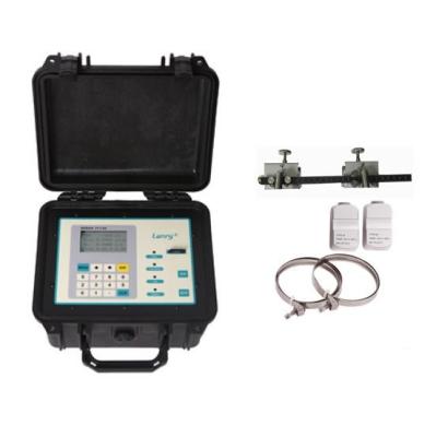 China 236' Digital Clamp On Portable Ultrasonic Flow Meter 12m/S Non Invasive Transducers for sale