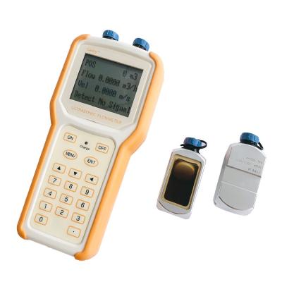 China Clamp On data logger battery operated Mobile Handheld Flow Meter with Sensor For Water for sale