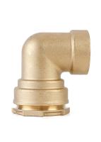 China Compression Brass Tube Fitting Push Connector Natural Color for sale