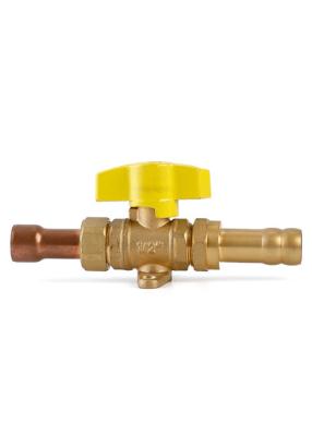 China Nontoxic Weatherproof Gas Valve Brass , Antirust Brass Gas Shut Off Valve for sale