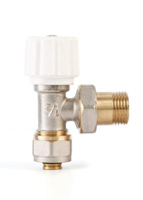 China EN215 Brass Harmless Angle TRV Valves , Antiwear TRV Straight Radiator Valves for sale