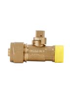 China DN15 Gas Shut Off Copper Ball Valve Nickel Plating Surface Practical for sale