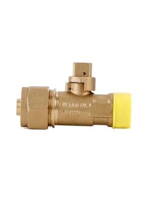 China DN15 Gas Shut Off Copper Ball Valve Nickel Plating Surface Practical for sale
