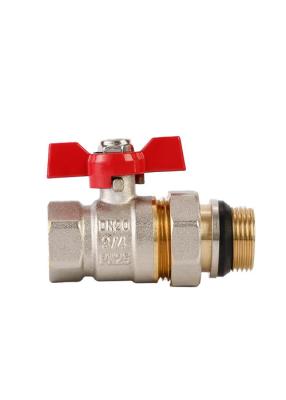 China Forged PN25 Brass Ball Valve Nickel Plating Surface Treatment for sale