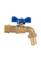 China NPT BSP Multi Turn Brass Bibcock Valve Corrosion Resistant Durable for sale