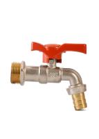 China Deck Mounted Antirust Brass Outdoor Tap , Garden Ball Valve For Hose Bib for sale