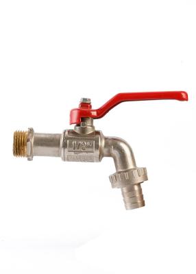 China Chrome Plated Brass Bibcock Valve Antirust Practical For Water Faucet for sale