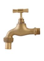 China Anticorrosive Hose Brass Bibcock Valve Anti Corrosion For Bathroom for sale
