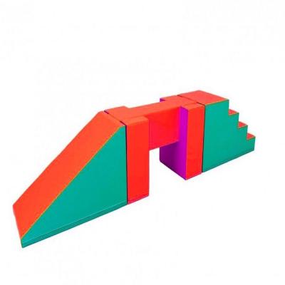 China Octagon Gymnastics Mat 1000D PVC EPE Foam Soft Play Shapes for Kids Indoor Training 120x60x20cm for sale