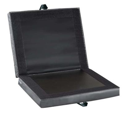 China Small Suitcase Stunt Mat 4in Thick for Gymnastics Tumbling and Low Falls for sale