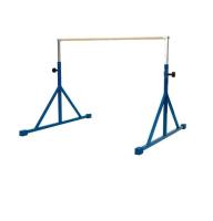 China Adjustable Gymnastics Horizontal Bar with Mat 300lb Capacity 36-58in Height for sale
