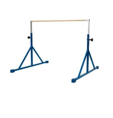 China Adjustable Gymnastics Horizontal Bar with Mat 300lb Capacity 36-58in Height for sale