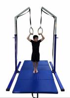 China Olympia Gymnastics Ring Tower and Mat Combo 5.5-7 ft Height 400 lbs Capacity for sale