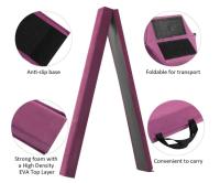 China High Density EVA Foam Foldable 8ft Gymnastics Balance Beam for Girl Training for sale