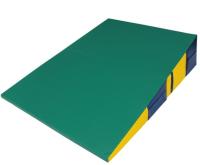 China Anti-Slip Gymnastic Wedge Folding Incline Mat 4x10x2 ft CPSIA Compliant for sale