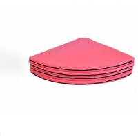 China Anti-Slip Pole Dance Mat 5ft Diameter 2in Thick 15kg Cross-Linked Polyethylene Foam Pink for sale