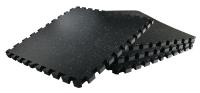 China EVA Interlocking Exercise Mats 16 sq ft 2x2 ft Tiles 1 inch Thick for Gym Flooring for sale