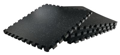 China EVA Interlocking Exercise Mats 16 sq ft 2x2 ft Tiles 1 inch Thick for Gym Flooring for sale