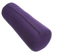 China Machine Washable Round Yoga Bolster Pillow 28x10 Inch EPE Cotton Filling for Restorative Yoga for sale