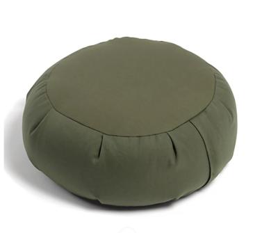 China Round Adjustable Yoga Bolster Pillow 18x6 Inch Upholstery Grade Cotton Fill for sale