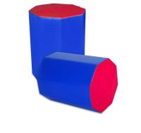 China Octagon Gymnastics Mat 25x30x30 Inch Skill Shape Tumbling Mat for Home School Training for sale