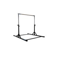 China Adjustable Height Expandable Gym Parallel Bars Fiberglass Core Steel Legs 300 lbs 36-58 inch for sale