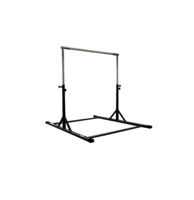 China Adjustable Height Expandable Gym Parallel Bars Fiberglass Core Steel Legs 300 lbs 36-58 inch for sale