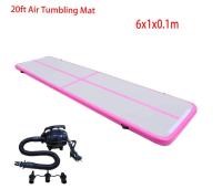 China Inflatable Air Track Tumbling Mat 20ft Gymnastics Air Tumble Track Floor Mat 1.2mm PVC for sale