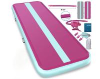 China Inflatable Tumble Track Gymnastic Mat 4 6 8 Inch Thickness Tumbling Air Track for Gymnastics Yoga Cheerleading for sale