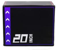 China Soft Plyometric Box 3 in 1 20x24x30 Inch Foam Plyo Box for Jumping Exercise 350lb Capacity for sale