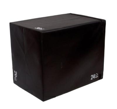 China 3-in-1 Soft Plyometric Box 20-30 inch Foam Jumping Trainer for Fitness Exercise Anti-Slip for sale