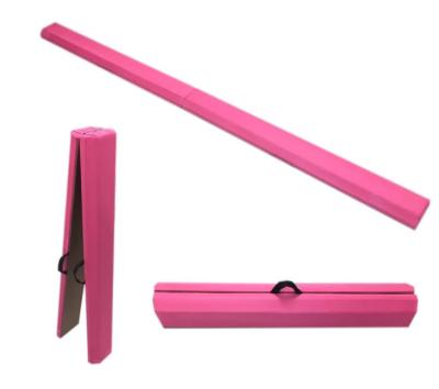 China 8ft Folding Gymnastics Balance Beam for Kids with Suede Surface 4in Wide Anti-Slip for sale