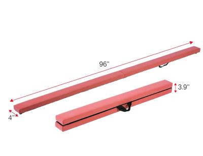 China 7ft Folding Gymnastics Balance Beam 4in Wide Suede Surface for Kids Beginners Home Gym Training for sale