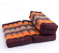 China Foldable Meditation Cushion with Organic Kapok Fill 21x4x26 Inch Yoga Bolster Pillow for sale