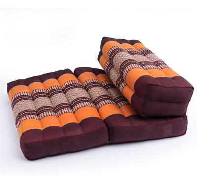China Foldable Meditation Cushion with Organic Kapok Fill 21x4x26 Inch Yoga Bolster Pillow for sale