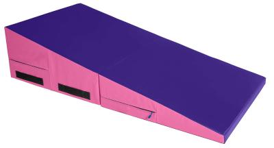 China Folding Gymnastics Incline Mat 4x6ft Anti Tear Vinyl Wedge for Training for sale